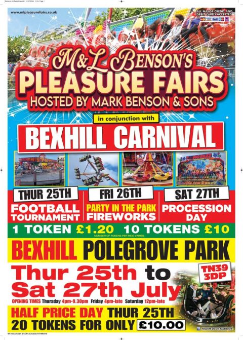 Bexhill | M+L Pleasure Fairs I In Association with Bensons Fun Fairs